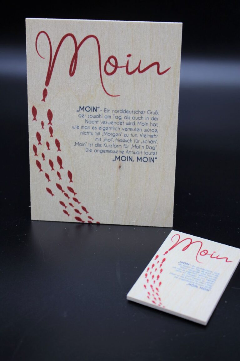 Holzkarte „Moin“ – Definition – Schiffsfan Shop